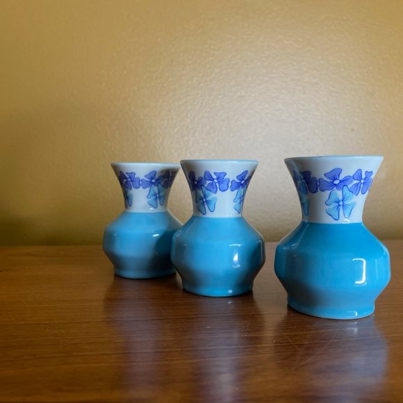 Leart | Accents | Leart Brazil Porcelain Mini Vase Vintage Aqua Blue ...